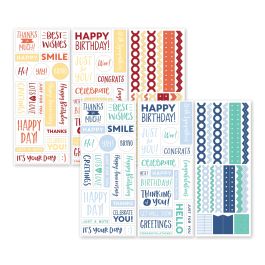 How-Do-You-Do Warm & Cool Stickers (6/pk) - Creative Memories