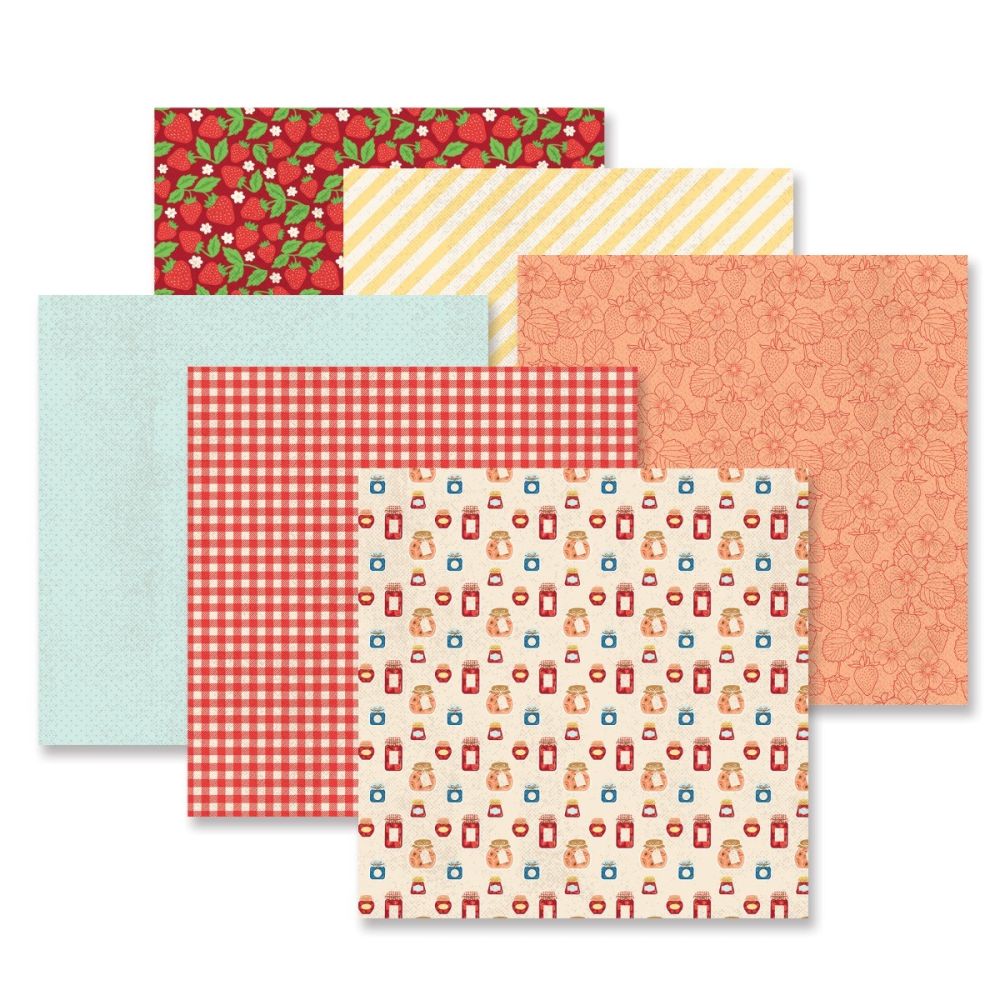 Berry Harvest Paper Pack (12/pk) - 12x12 Berry Scrapbook Paper ...