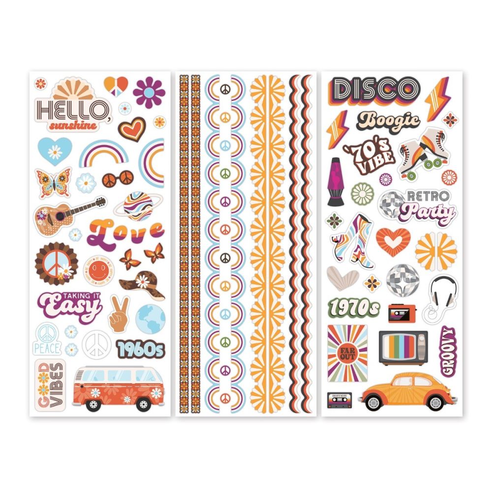 1960s And 1970s Scrapbook Stickers - Creative Memories