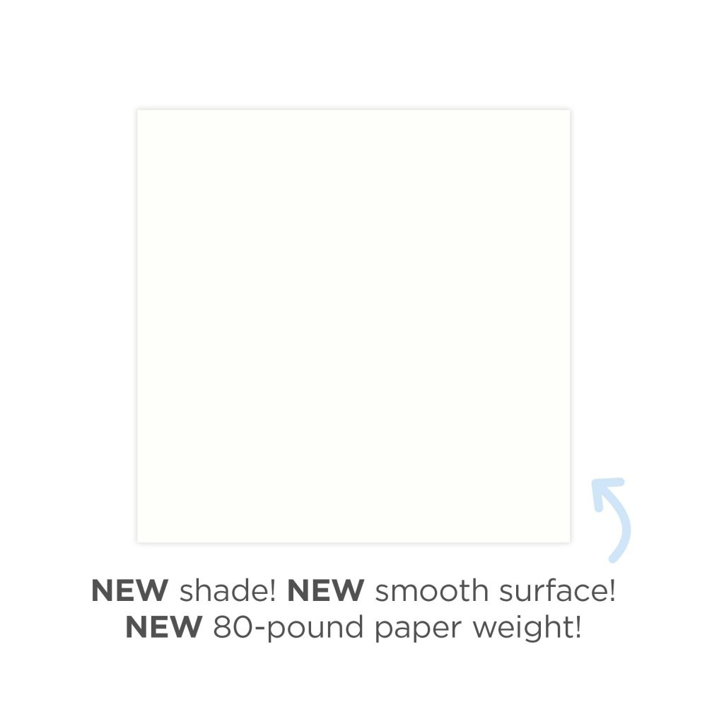 Bright White Solid Cardstock: Bright White Cardstock - Creative Memories