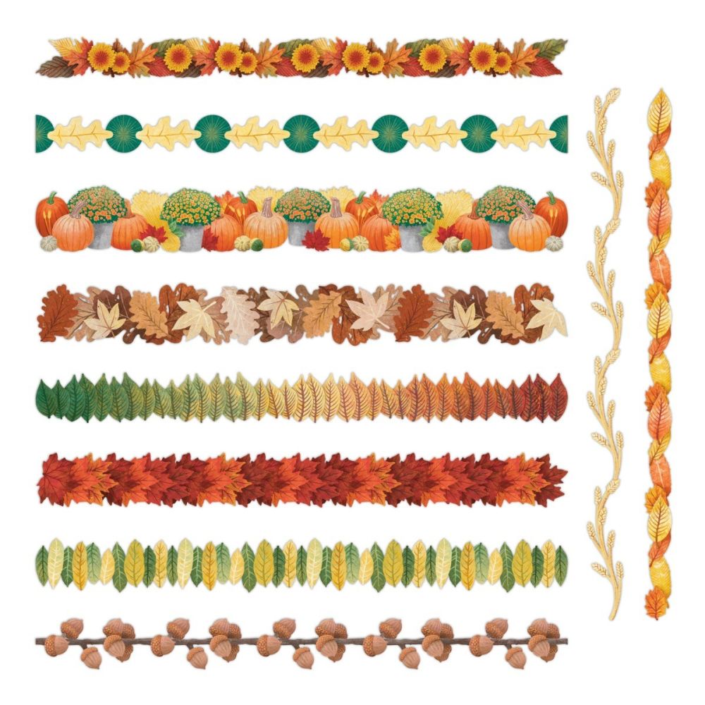 Grateful Harvest Laser Cut Borders (10/pk) - Fall Scrapbook Borders ...