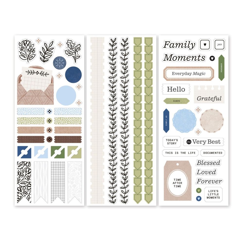 Natural Beginnings Clear Stickers (3/pk) - Creative Memories