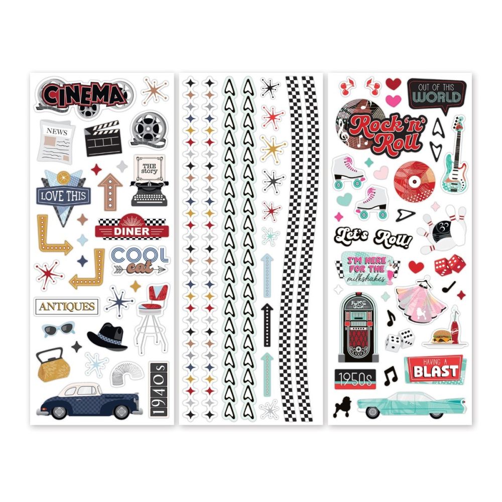 Retro Scrapbook Stickers 1940s And 1950s - Creative Memories