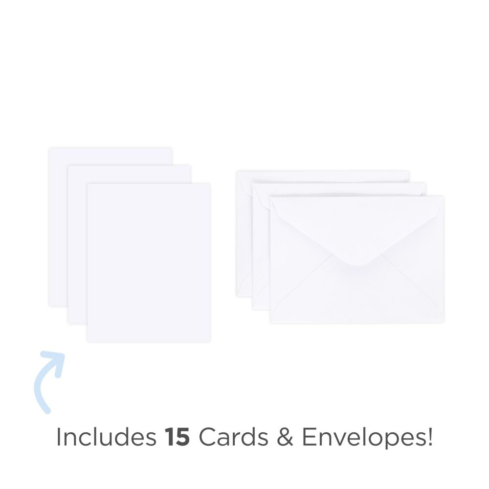 White Blank Greeting Cards & Envelopes - Creative Memories